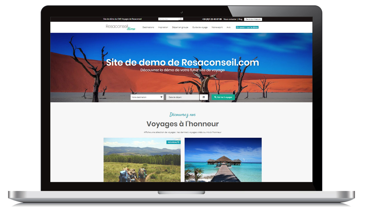 Création site web pour agences de voyages, tour operator et réceptifs ...
